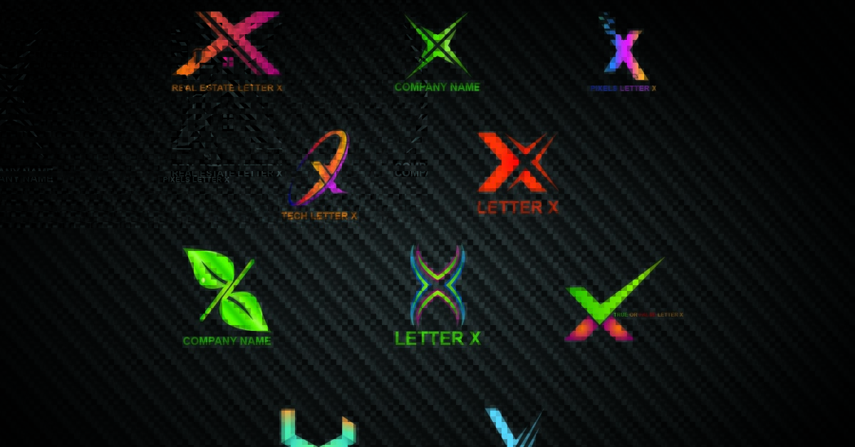 Letter X Logo Template For All Companies And Brand