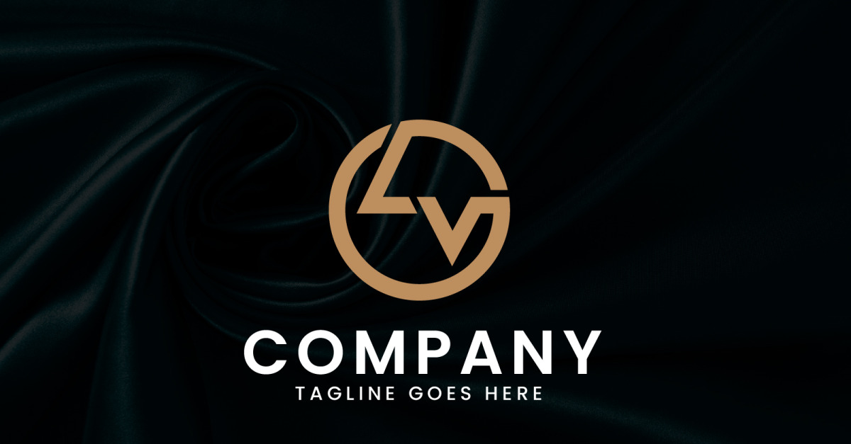 LV letter mark logo design template #371023 - TemplateMonster