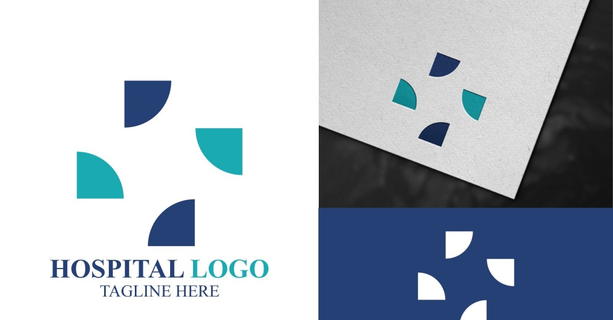 Simple Hospital Logo Template Design - TemplateMonster