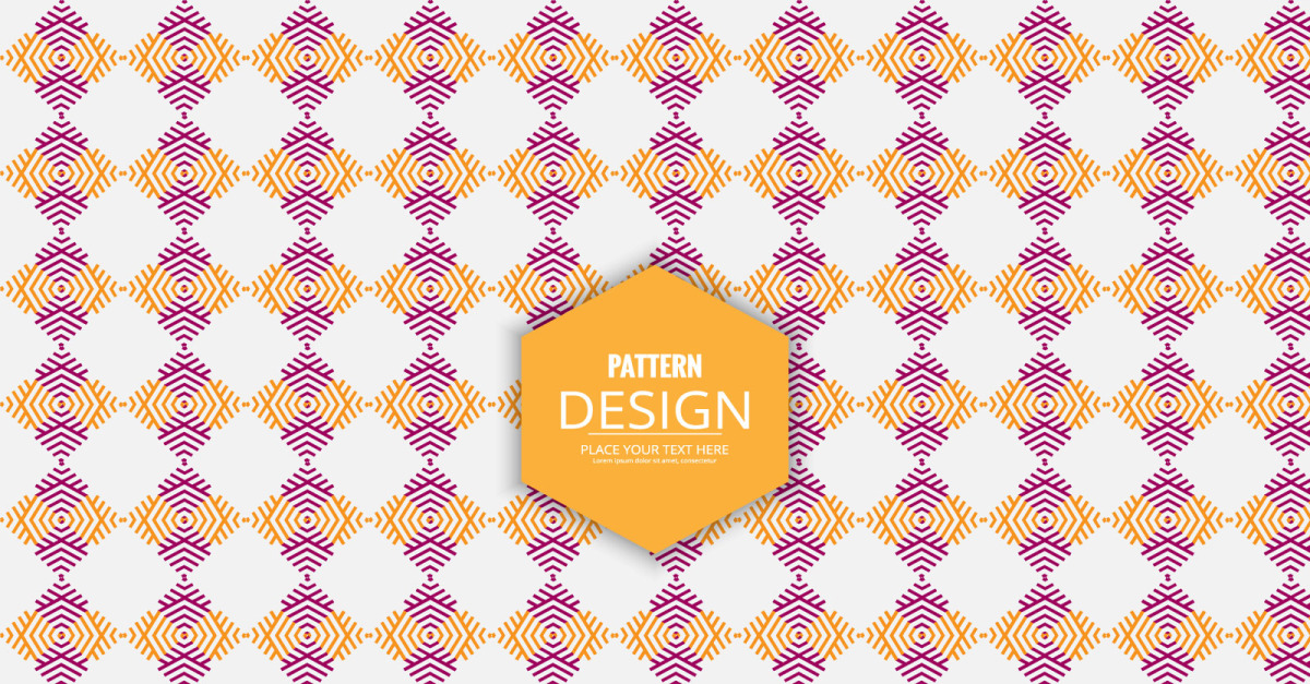 Vector set of design element design pattern - TemplateMonster