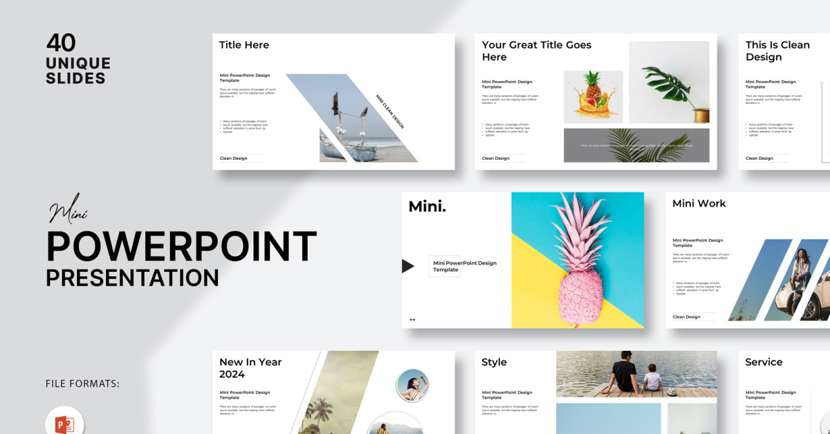 Mini PowerPoint Presentation Template - TemplateMonster