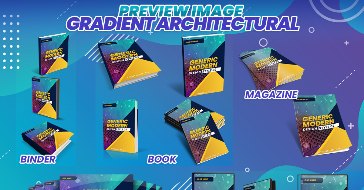 Mockups Set – Gradient Architectural - TemplateMonster