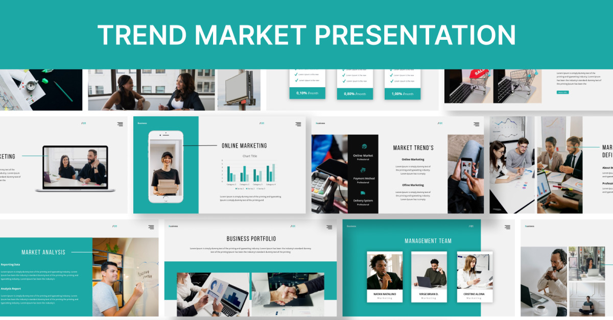 Trend Market Google Slides Presentation Template