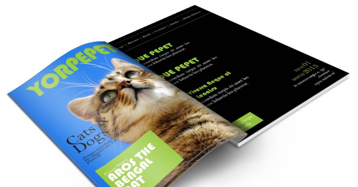 Animals Guide magazine template #371793 - TemplateMonster