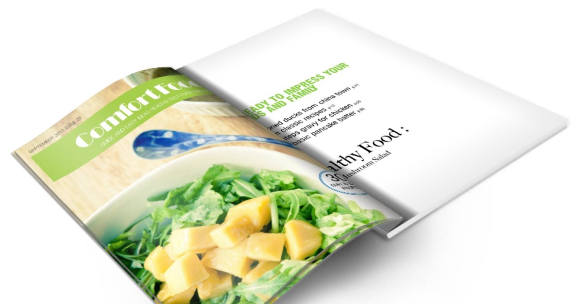 Comfort Food Magazine Design #371790 - TemplateMonster