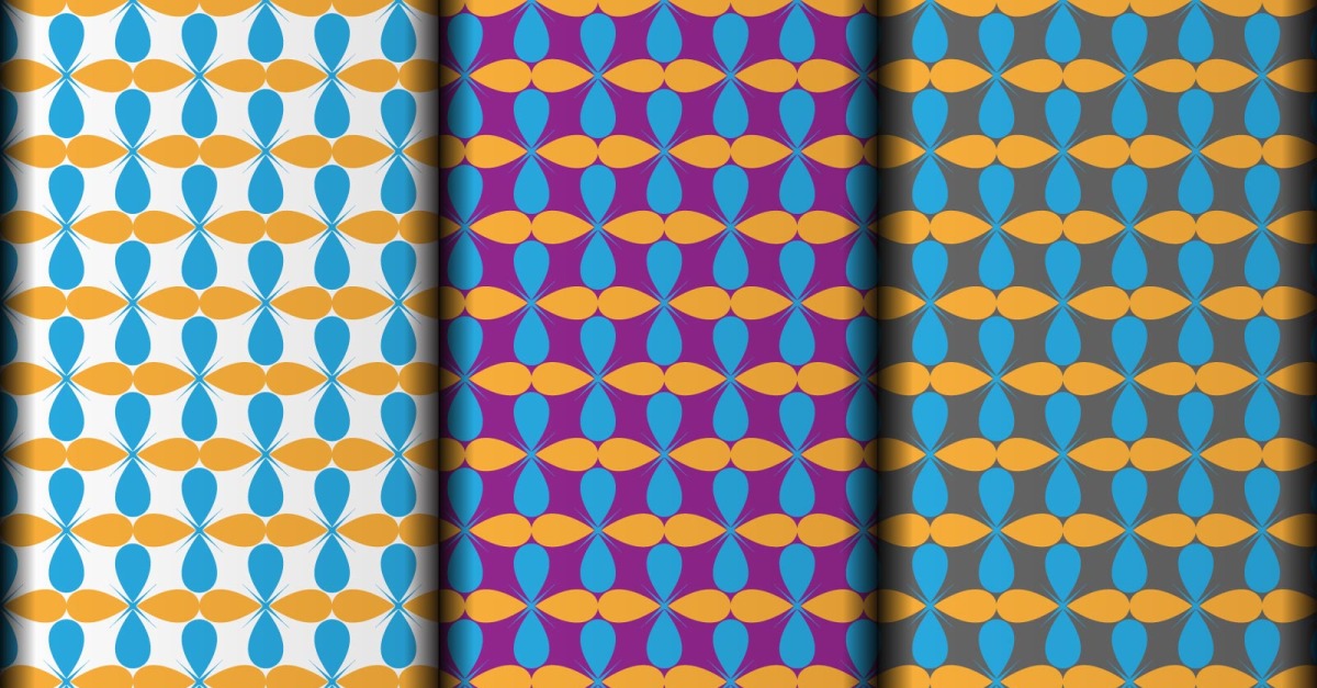 Geometric floral vector pattern design - TemplateMonster