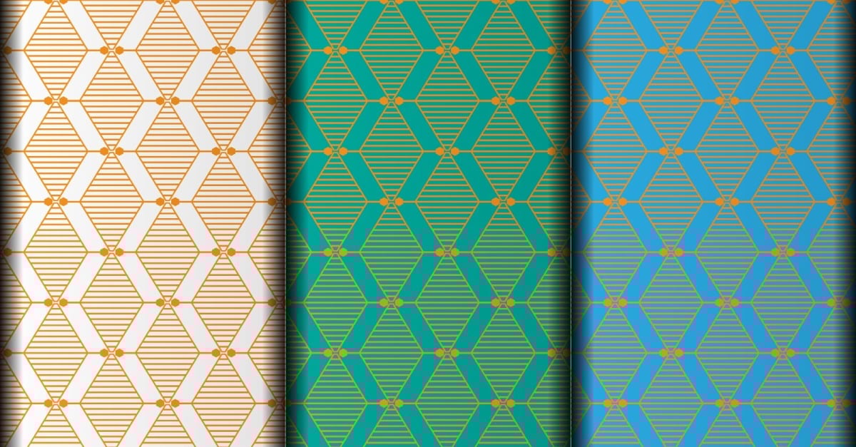 Geometric set of vector pattern design - TemplateMonster