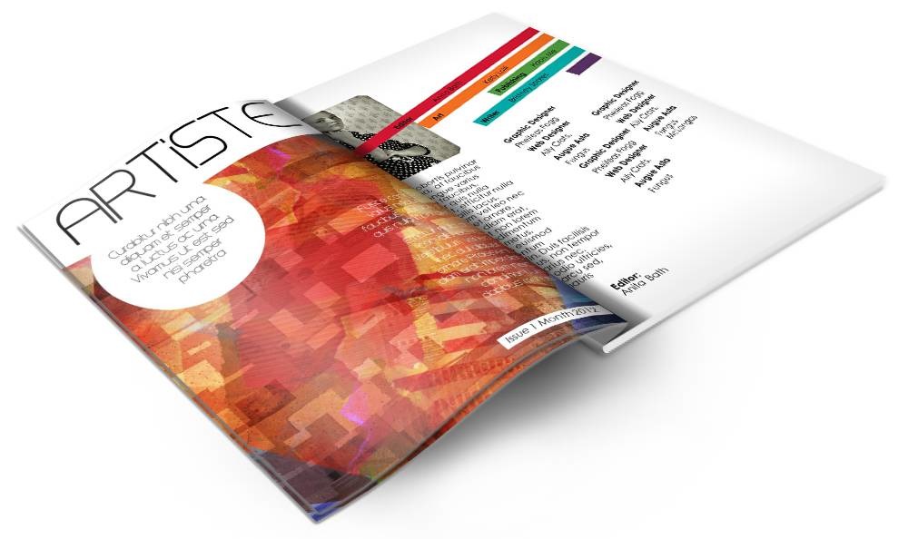 The Artist Magazine Template #371780 - TemplateMonster