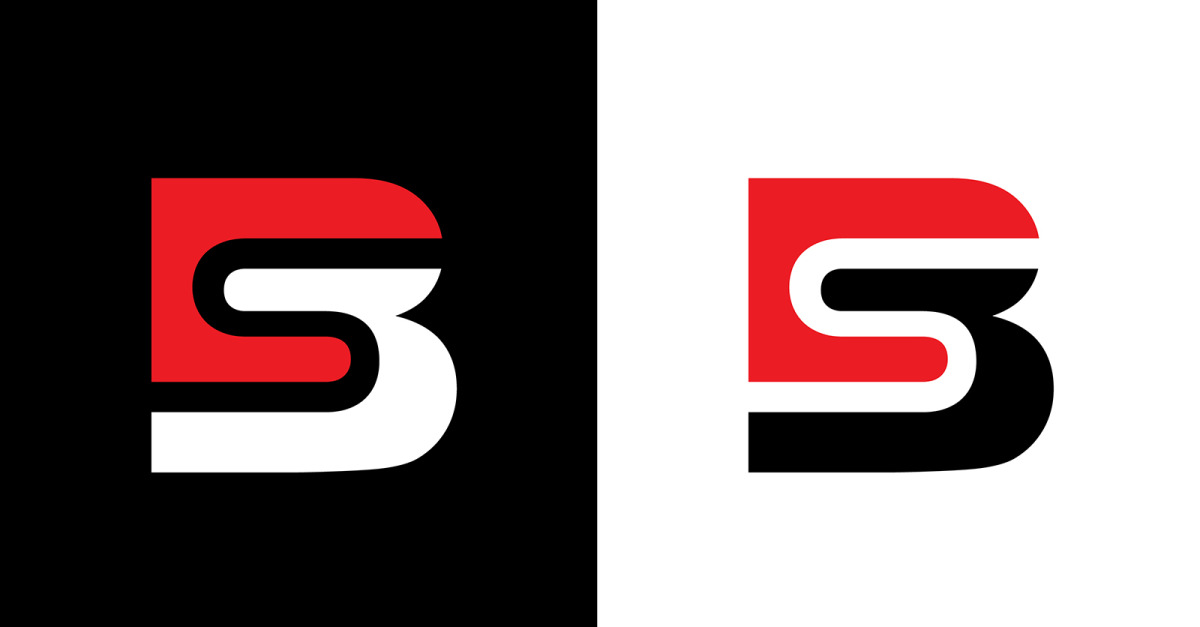 Bs，sb 首字母抽象公司或品牌标志设计 #371905 - TemplateMonster