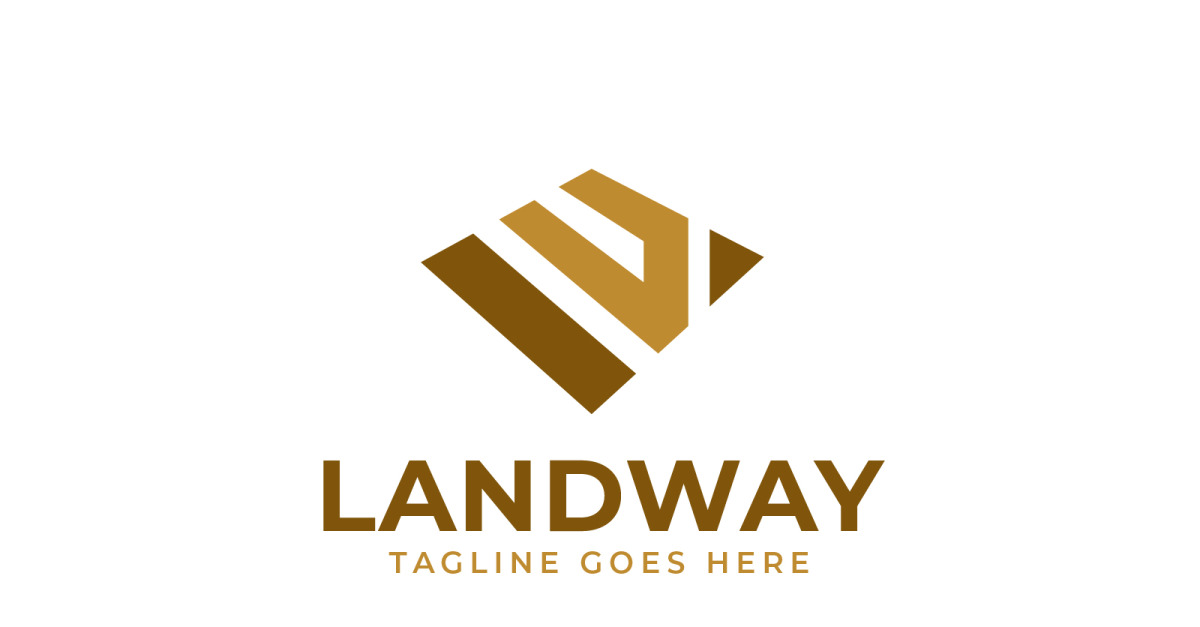 LW letter land logo design #372076 - TemplateMonster