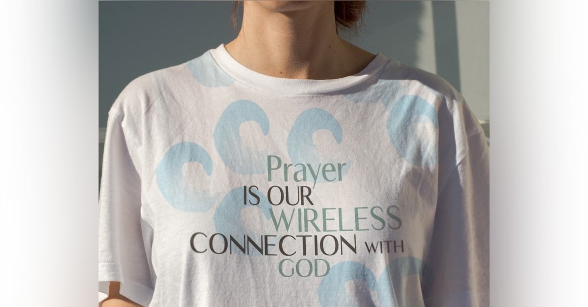 Prayer Is Our Wireless Connection With God Faith Quote Stickers