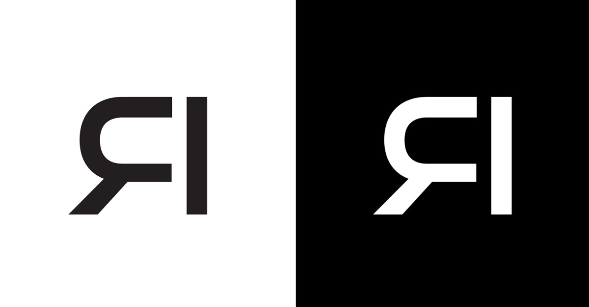 Letra ri, ir resumen empresa o marca Diseño de logotipo