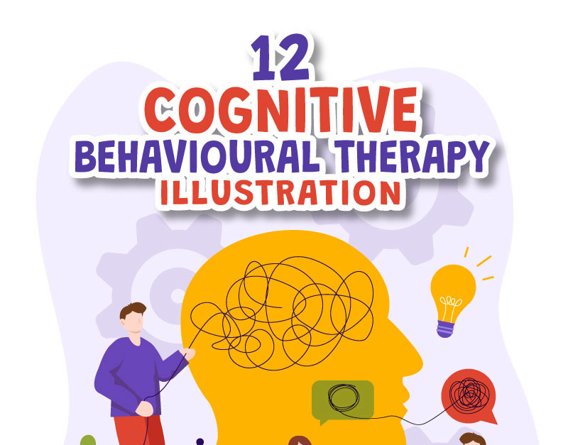 12 Cognitive Behavioural Therapy Illustration