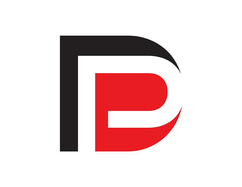 Letra dp, pd resumen empresa o marca Diseño de logotipo