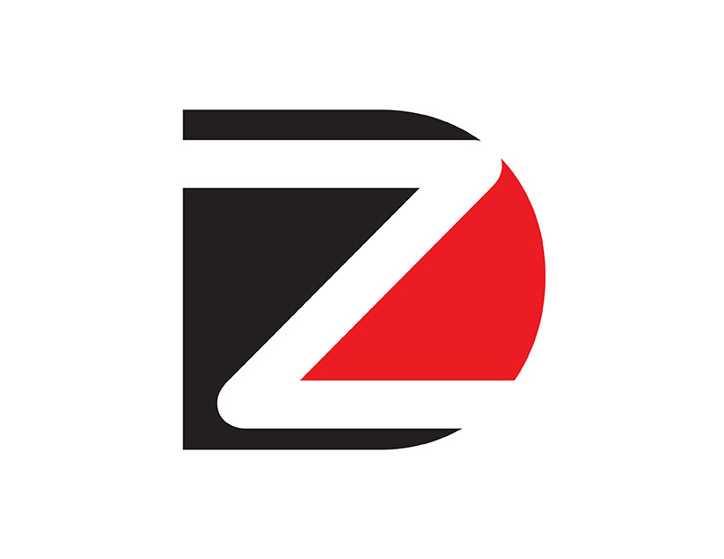 Letra dz, zd resumen empresa o marca Diseño de logotipo