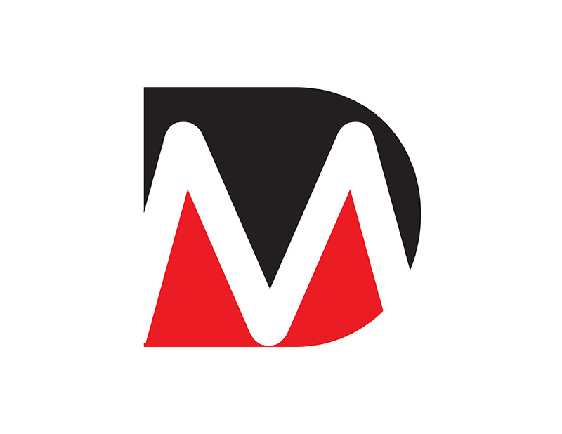 Mektup dm, md soyut şirket veya marka Logo Tasarımı