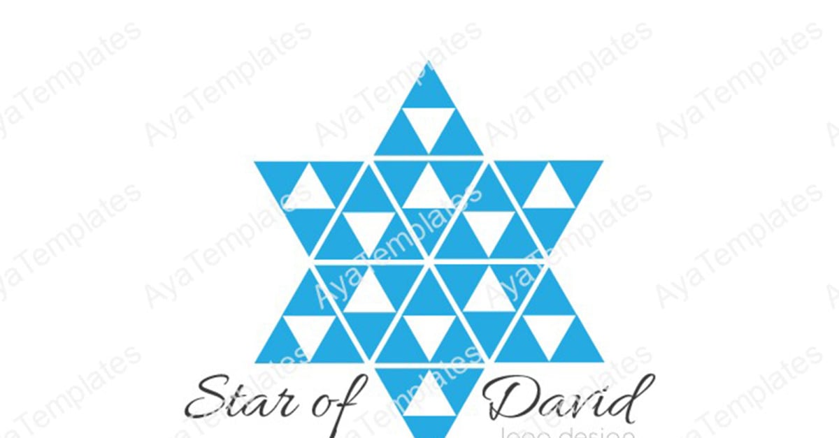 Star of David Logo Design Template #372685 - TemplateMonster