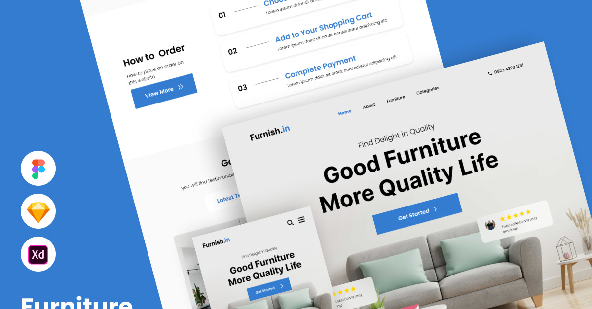 Furnishin - Furniture Landing Page #372988 - TemplateMonster
