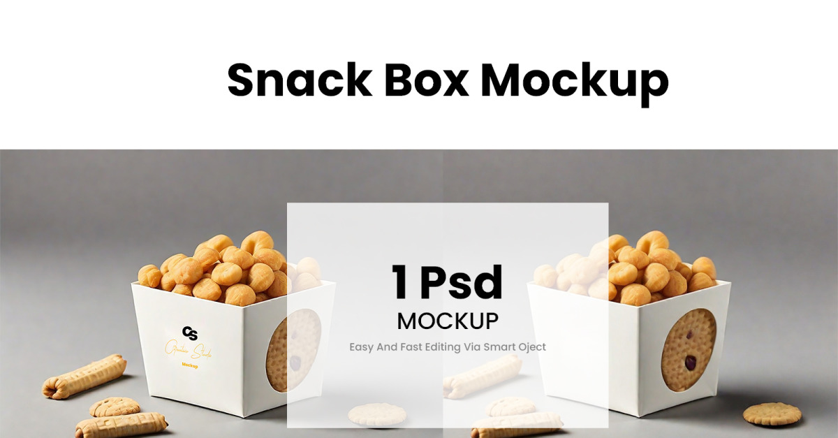 Snack Box Mockup 04 Preview #373006 - TemplateMonster