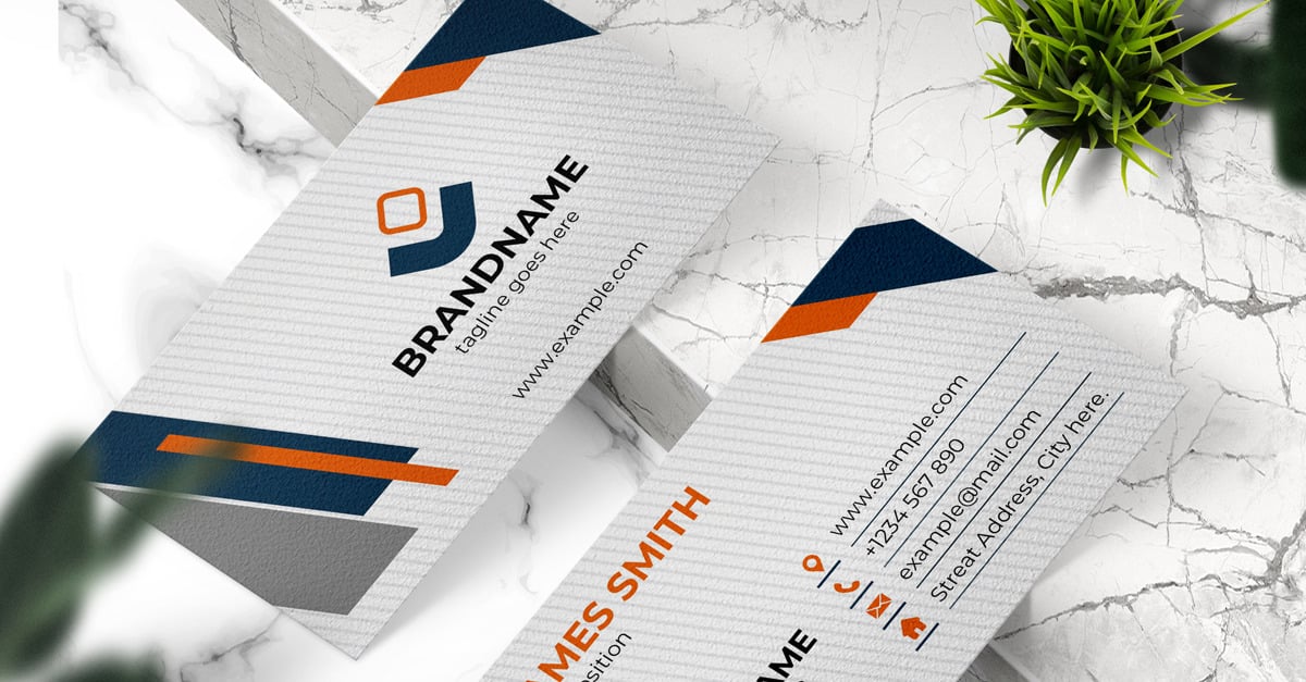 Business Card Design Layout #373193 - TemplateMonster