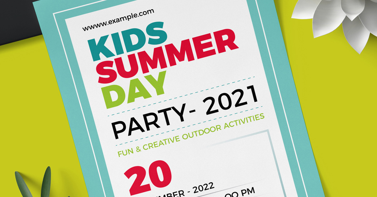 Children’s or Kids Party Flyer #373199 - TemplateMonster
