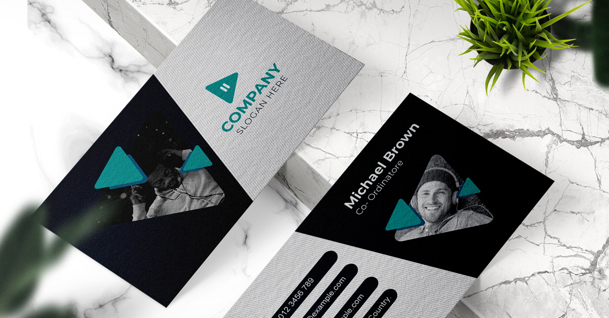Company Business Card Layout #373197 - TemplateMonster