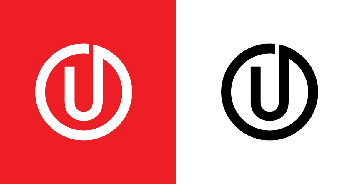 Letter ou, uo abstract company or brand Logo Design