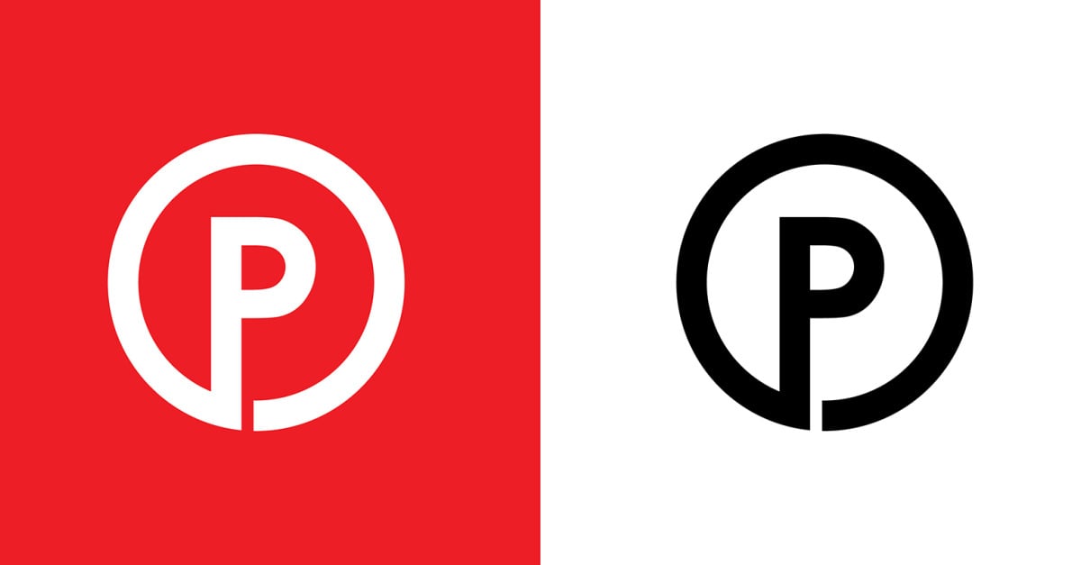 Lettre op, po abstrait entreprise ou marque Logo Design