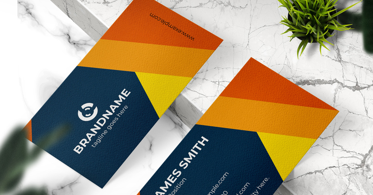 Professional Business Card Layout #373191 - TemplateMonster