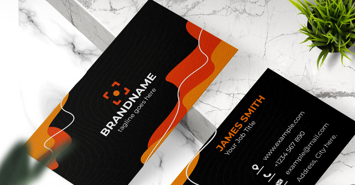 Simple Professional Business Card Layout - TemplateMonster