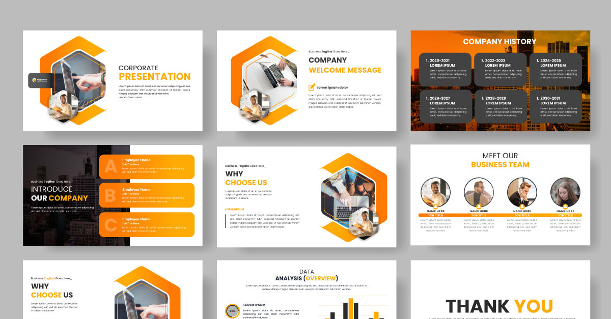 Vector corporate business presentation and business portfolio, profile ...