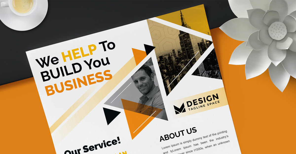 Marketing Business Flyer design Template - TemplateMonster