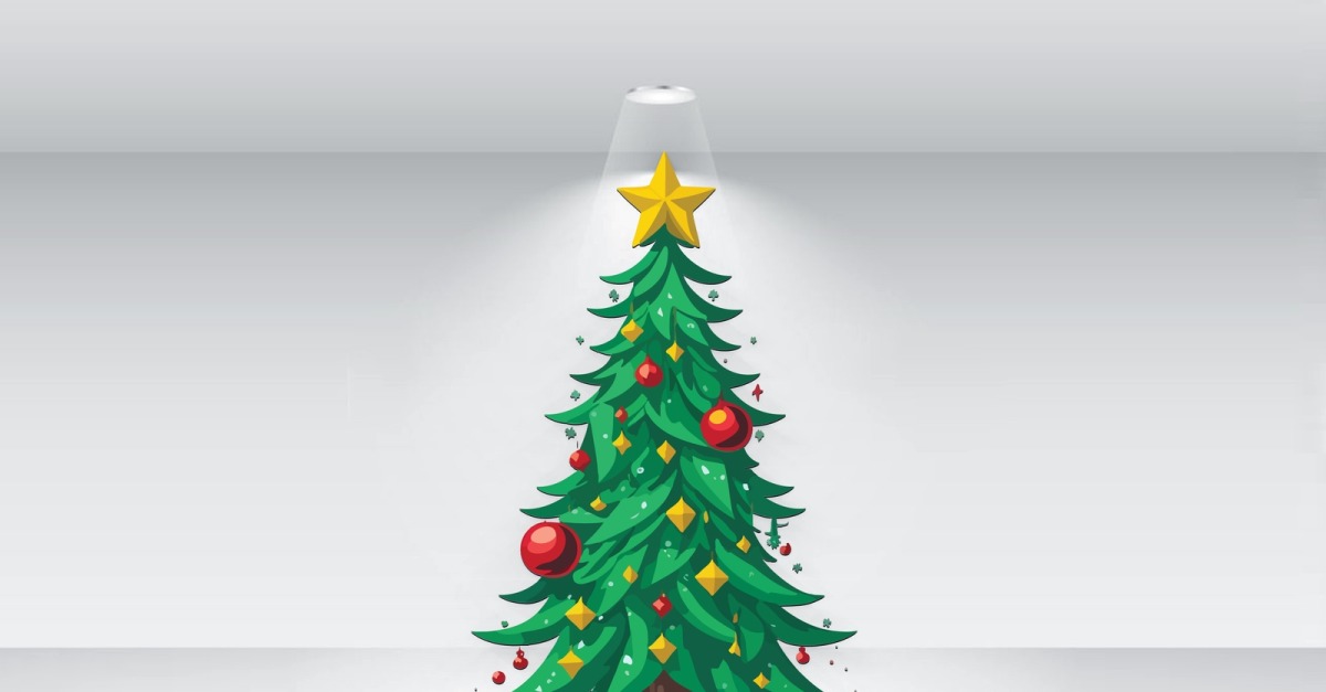 Formato vectorial de ilustración de árbol de Navidad