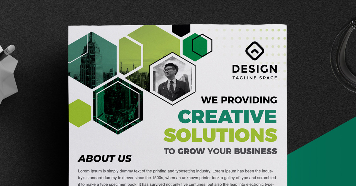 Modèles de conception de flyers marketing - TemplateMonster