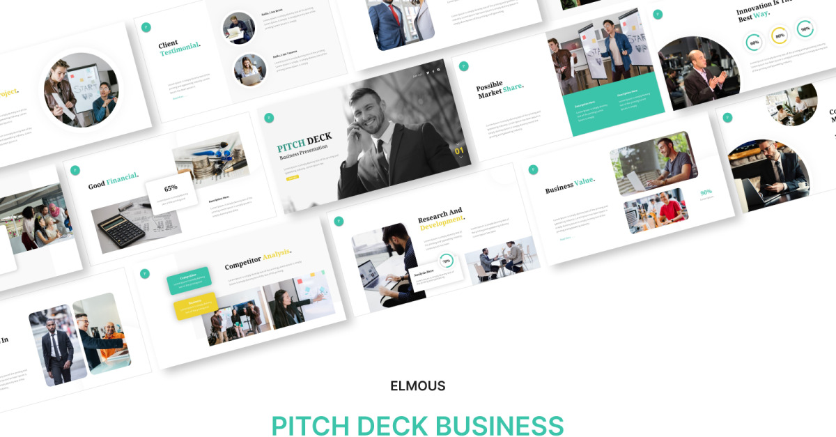 Modèle de présentation PowerPoint d'entreprise Pitch Deck
