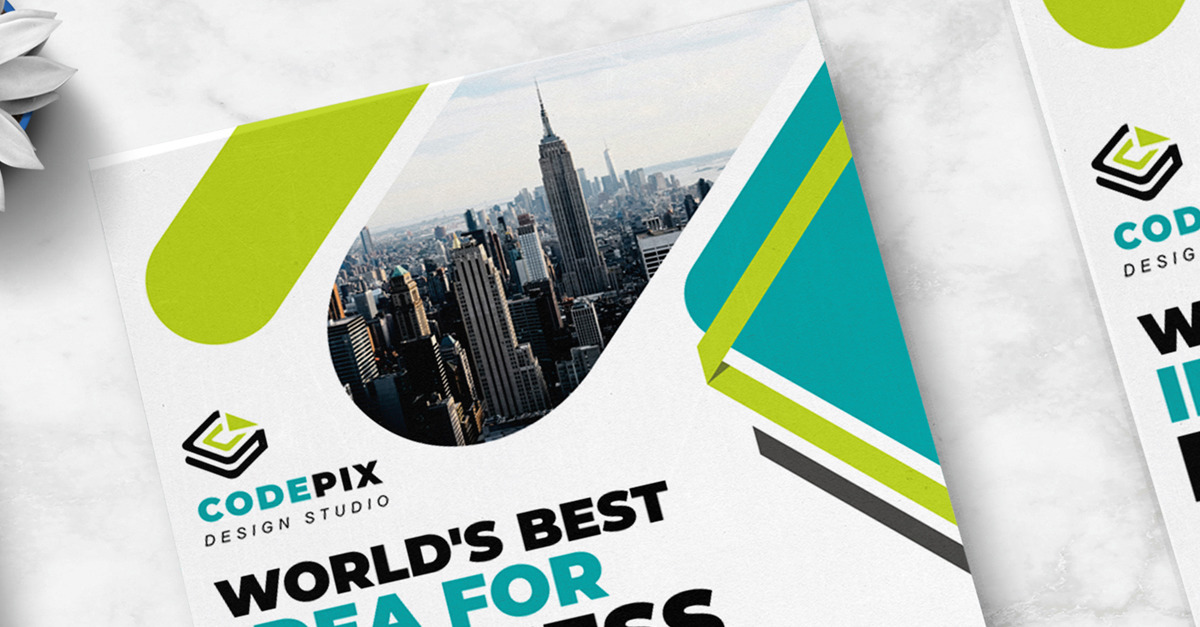 Modèle de flyer d'entreprise parfait - TemplateMonster