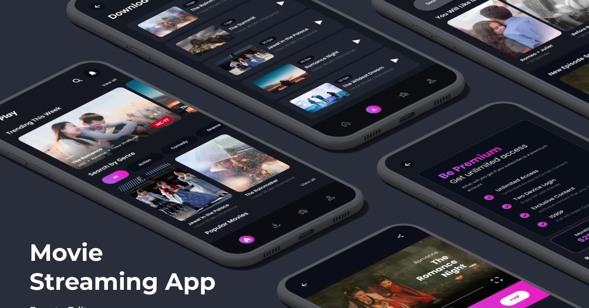 Play - Movie Streaming Mobile App #373958 - TemplateMonster