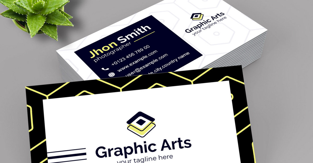 Simple Business Card template Layout - TemplateMonster