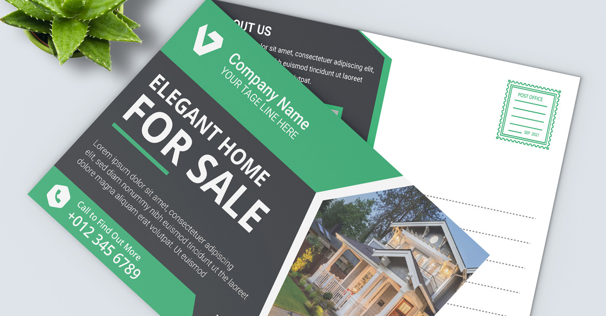 Business Post Card Template #374246 - TemplateMonster