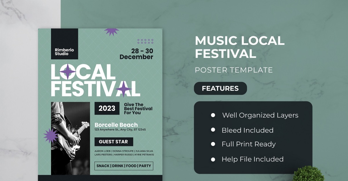 Local Festival Poster Template #374271 - TemplateMonster