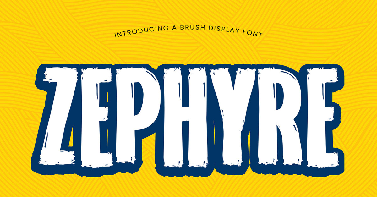 Zephyre - Brush Display Font #374219 - TemplateMonster