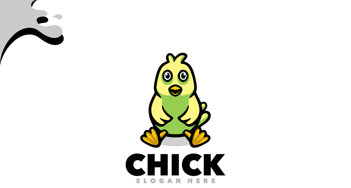 Baby chicken mascot logo design #374325 - TemplateMonster