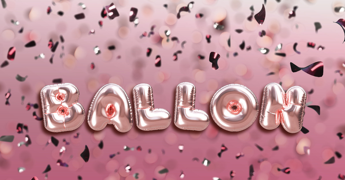 3D Balloon Letter Set Collection #374403 - TemplateMonster