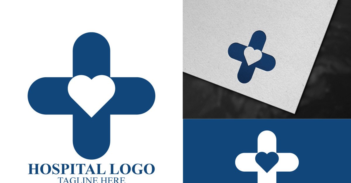 Unique Hospital Logo Template Design - TemplateMonster