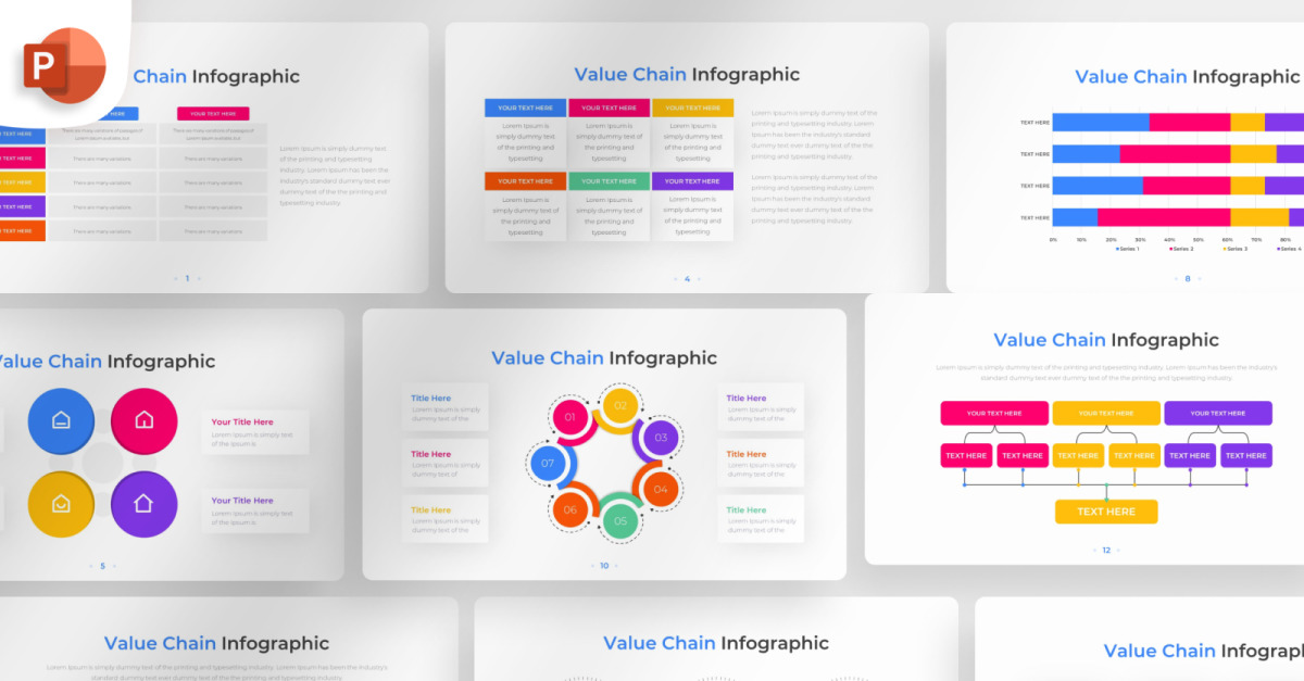 Value Chain PowerPoint Infographic Template - TemplateMonster