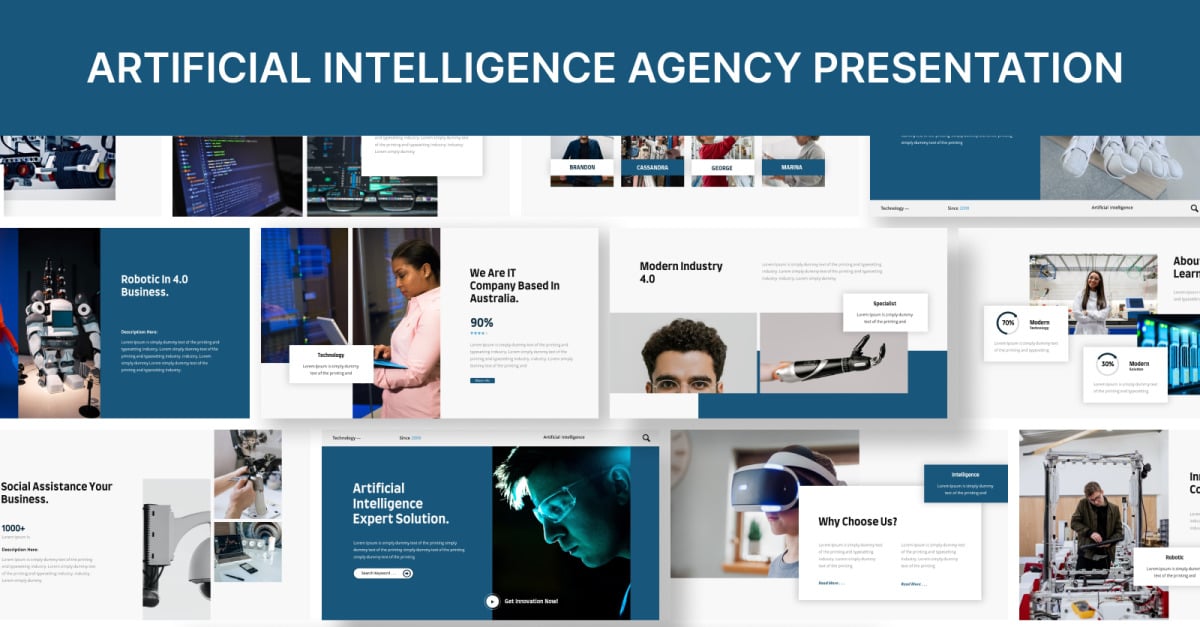 Artificial Intelligence Agency Powerpoint Presentation Template