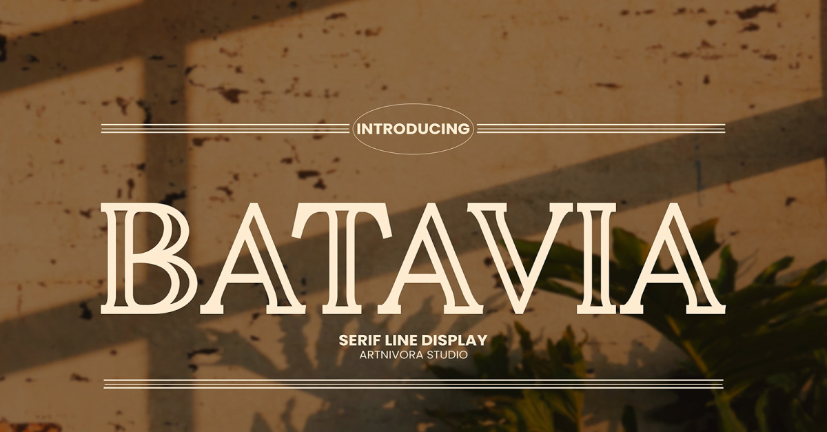 Batavia - Serif Line Font #374670 - TemplateMonster