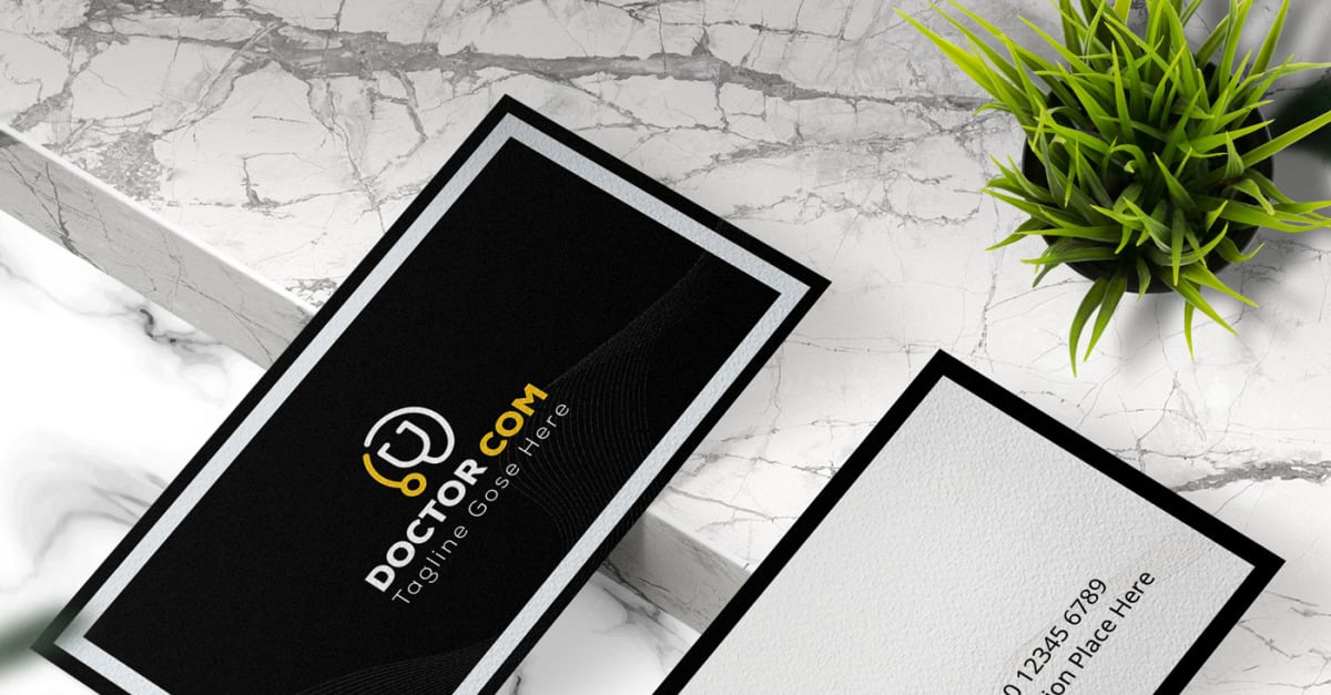 Creative Business Card for Doctors #374925 - TemplateMonster