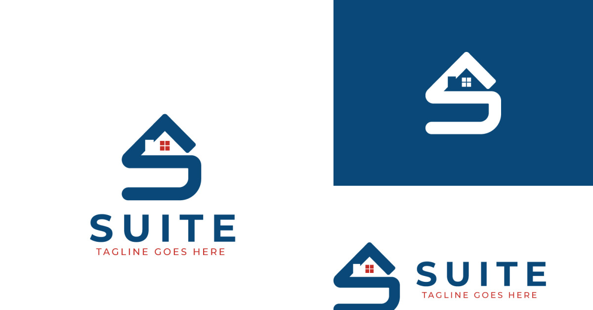 Conception de modèle de logo de maison S - TemplateMonster
