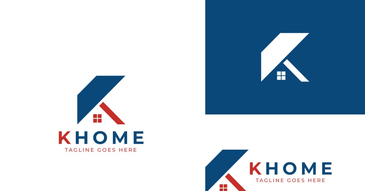 K Home Logo Template Design #375203 - TemplateMonster